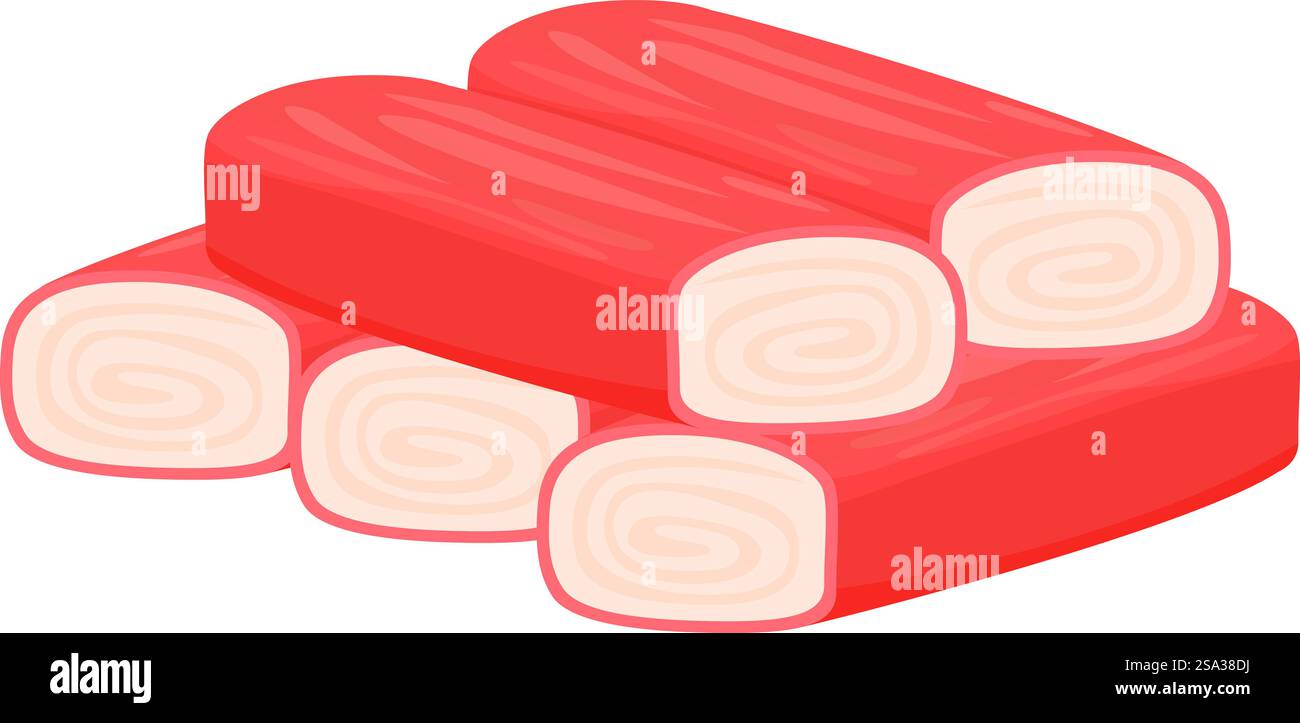Surimi fish product Stock Vector Images - Alamy