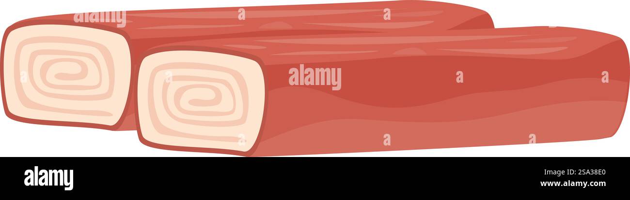 Graphic illustration of two appetizing bacon strips, perfect for ...