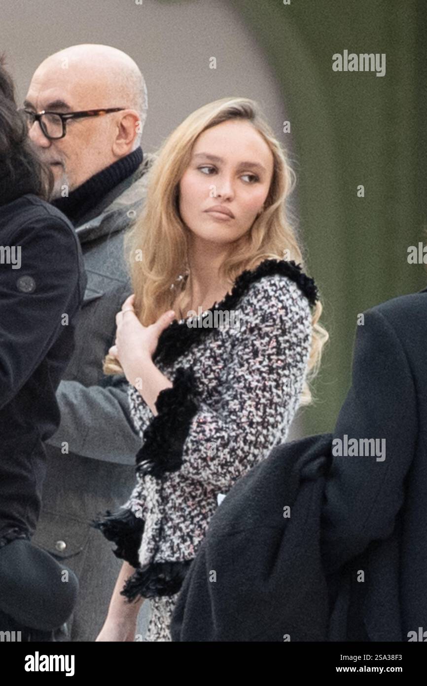 Paris, France. 28th Jan, 2025. Lily-Rose Depp attending the Chanel ...