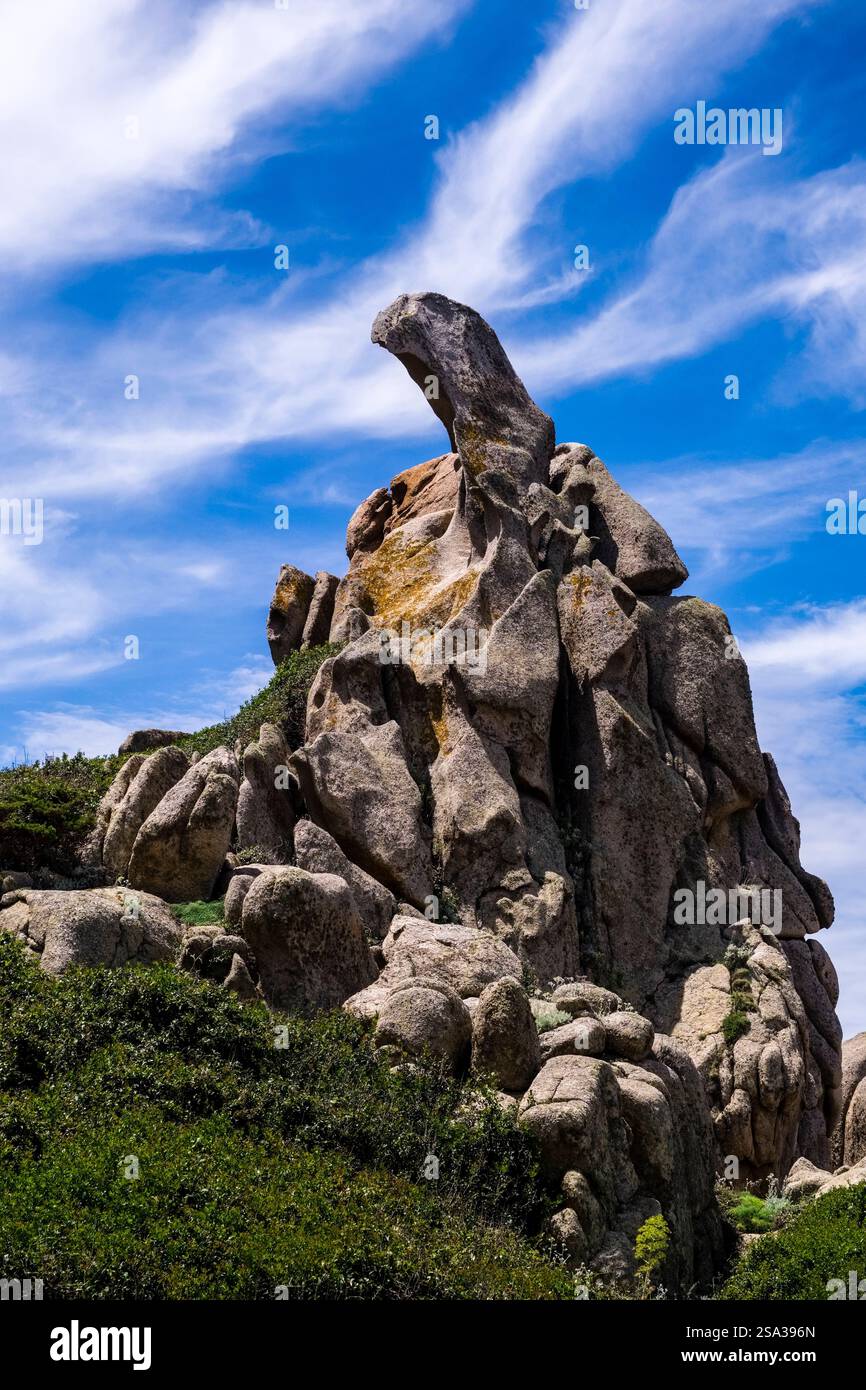 Bizarre granite rock formations on Capo Testa, the northernmost point ...