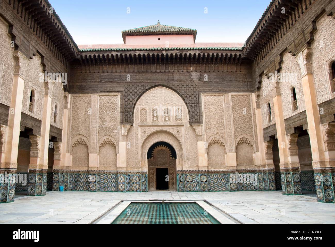 Morocco. Marrakech. Medressa Ben Yussuf Stock Photo - Alamy