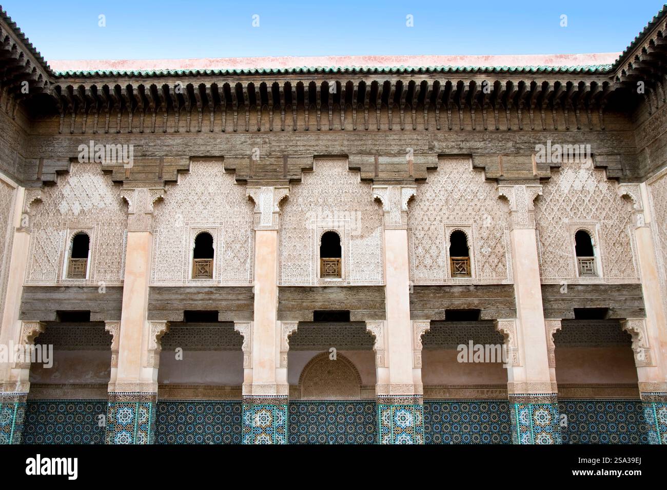 Morocco. Marrakech. Medressa Ben Yussuf Stock Photo - Alamy