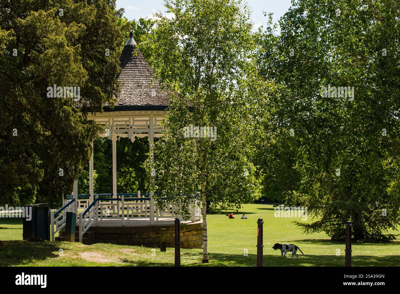 Pittville Park band stand in Cheltenham Stock Photo - Alamy