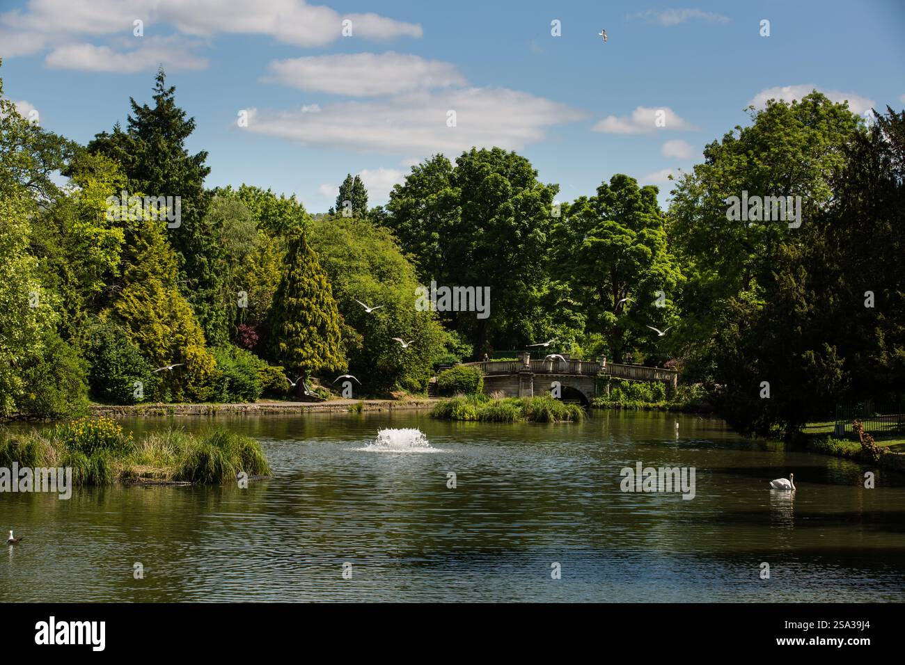 Pittville Park park in Cheltenham England Stock Photo - Alamy