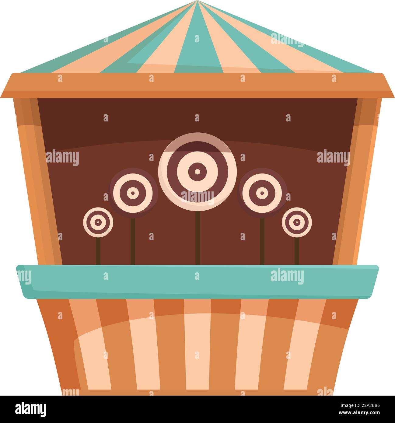 Colorful vector illustration of a whimsical cupcake with swirled ...