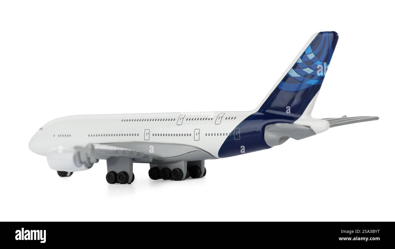 One model of plane isolated on white Stock Photo - Alamy