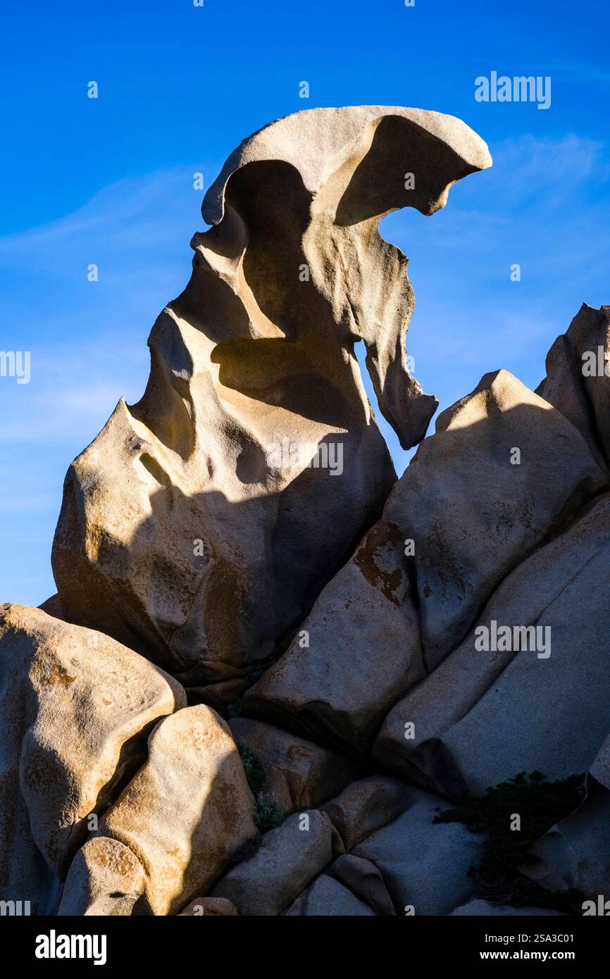 Bizarre granite rock formations in Val di Luna, Valle della Luna, on ...