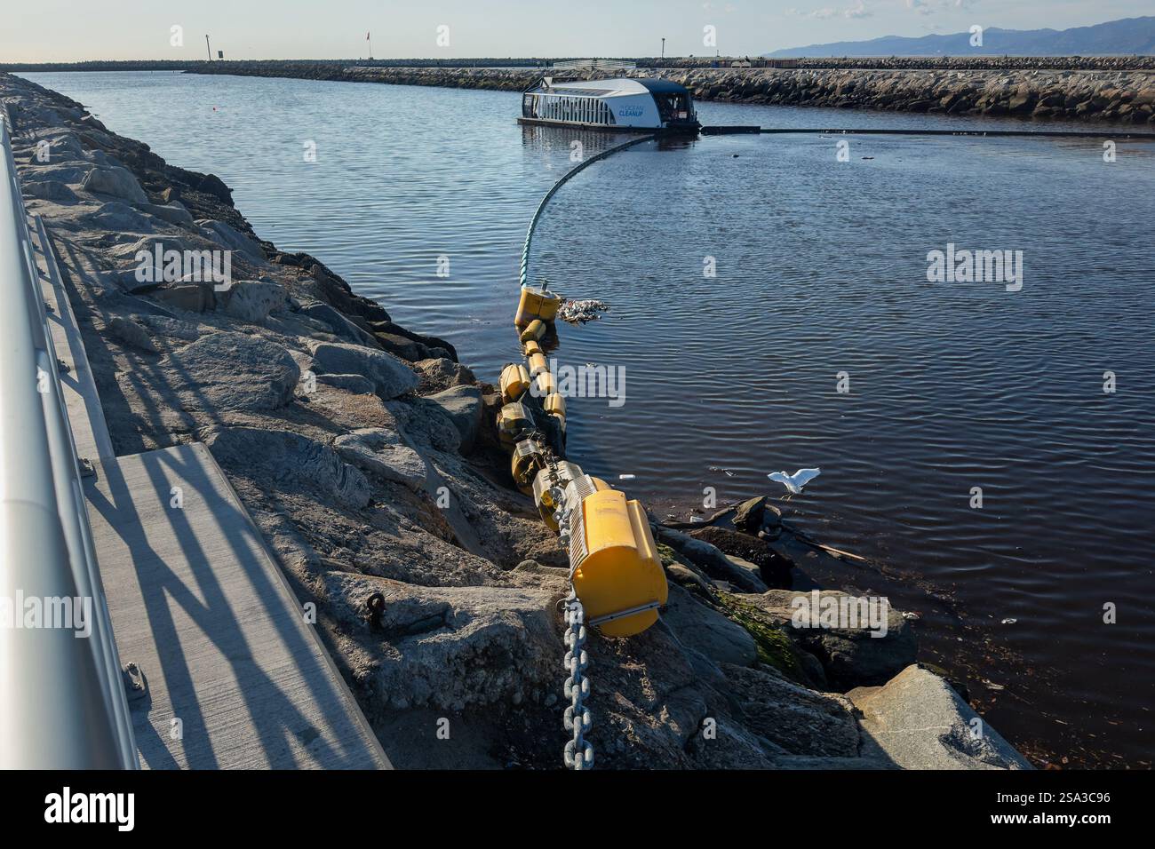 January 27, 2025, Los Angeles, California, USA: The Ballona Creek Trash ...