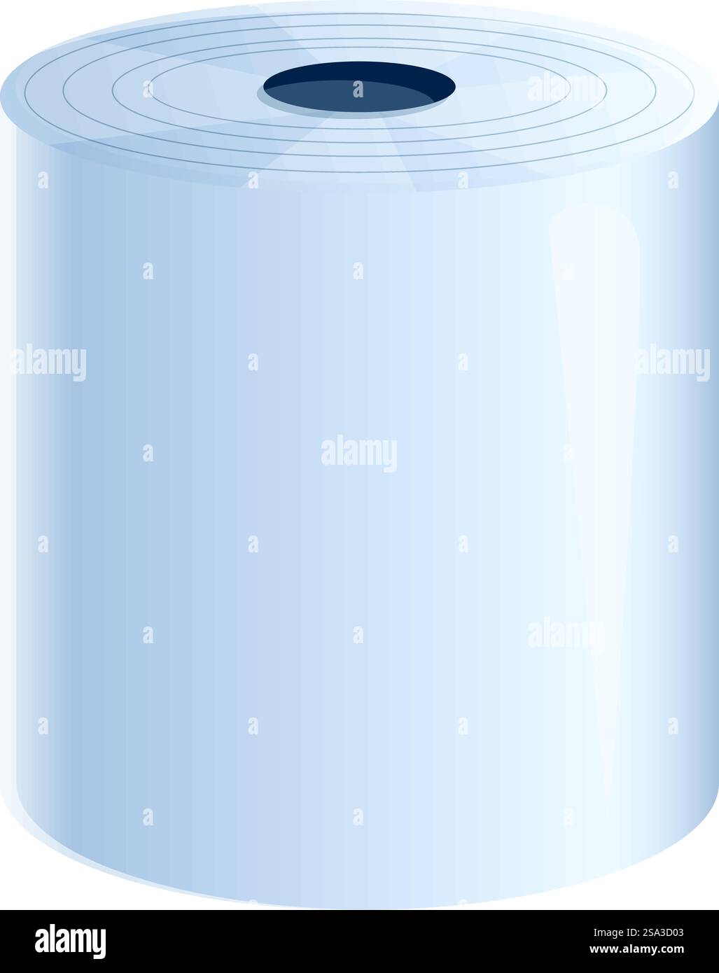 Highresolution vector graphic of a single toilet paper roll isolated on ...
