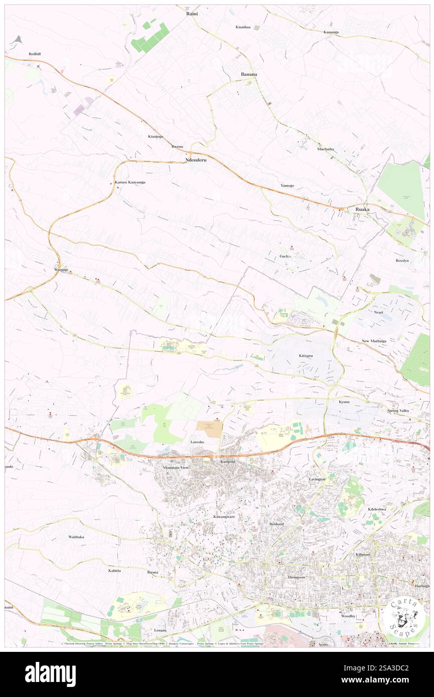 Riruta, KE, Kenya, Nairobi Area, S 1 13' 59'', N 36 45' 0'', map ...