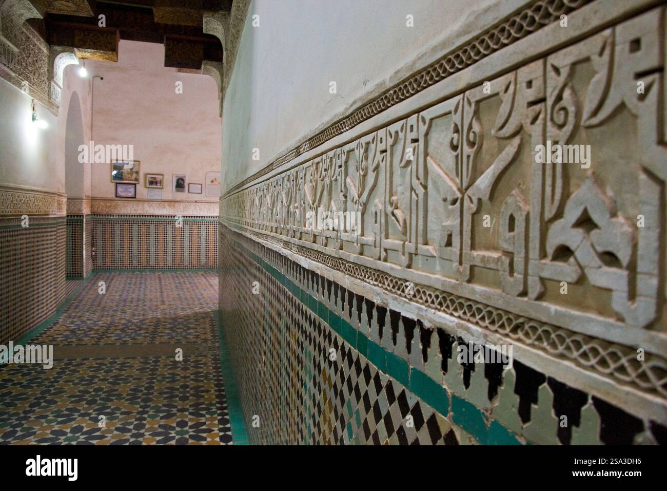 Morocco. Marrakech. Medressa Ben Yussuf Stock Photo - Alamy