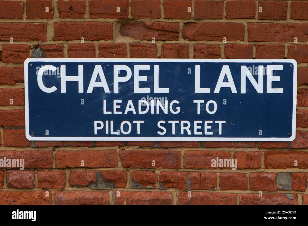 Chapel Lane sign, Kings Lynn Stock Photo - Alamy