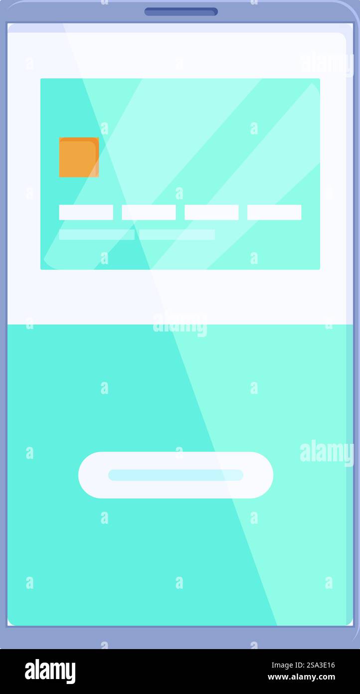 Vector Illustration Of A Mobile App Interface In A Modern Flat Design