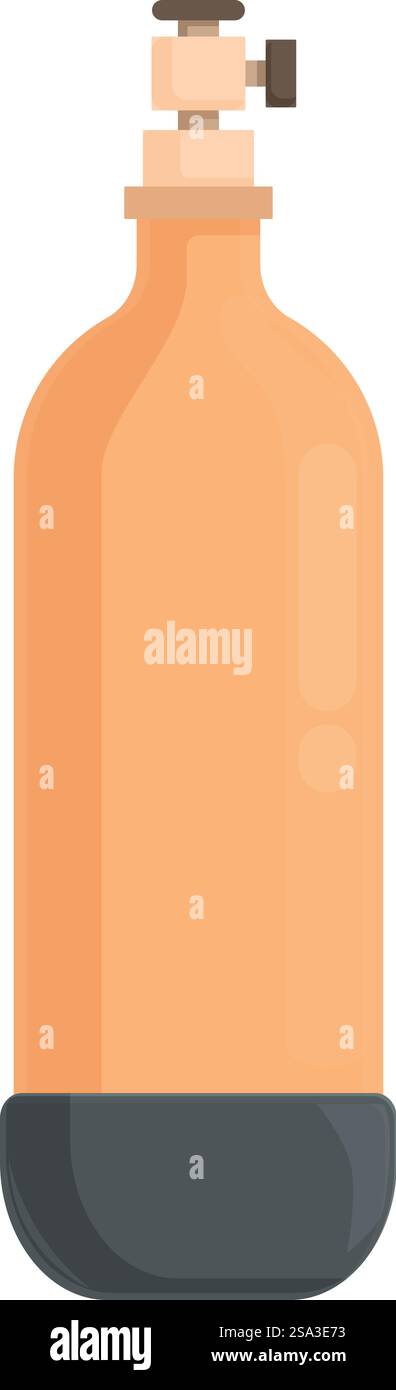 Vector illustration of a soda siphon in a modern flat design style ...