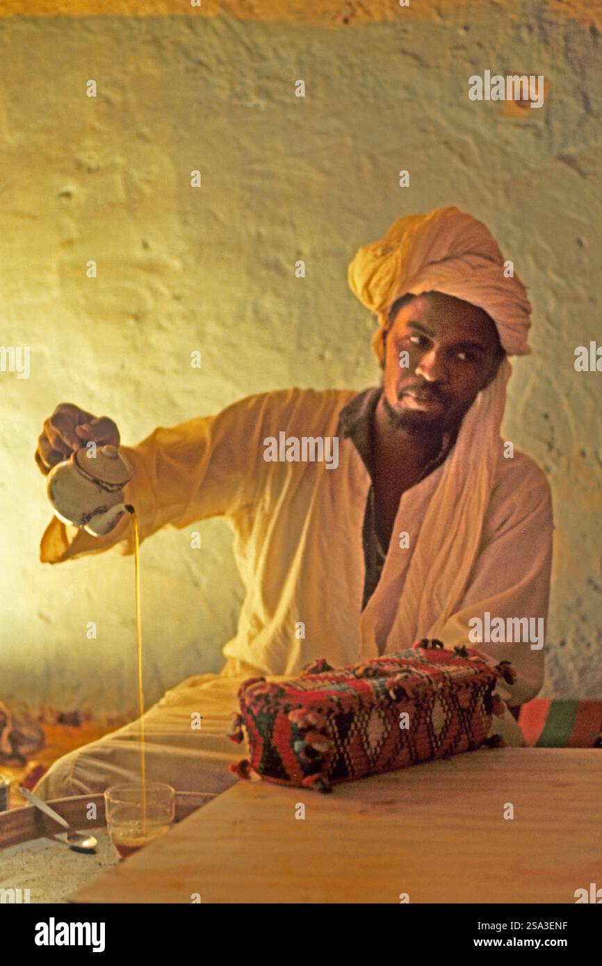 Tea Ritual in the Moroccan Desert Stock Photo - Alamy