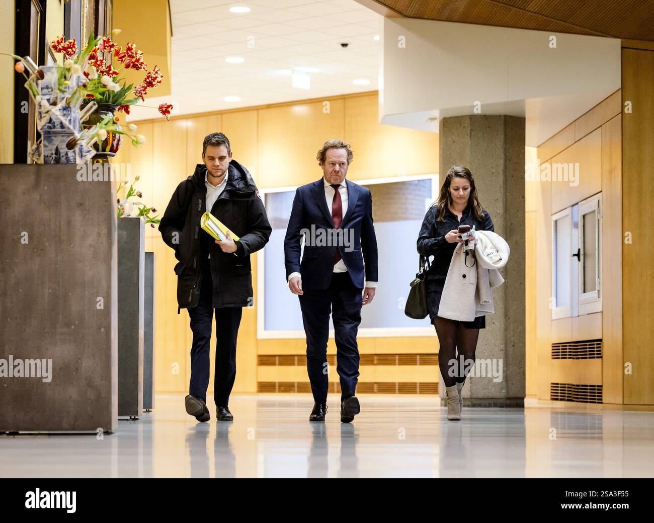 DEN HAAG - David van Weel, Minister of Justice and Security, prior to a ...
