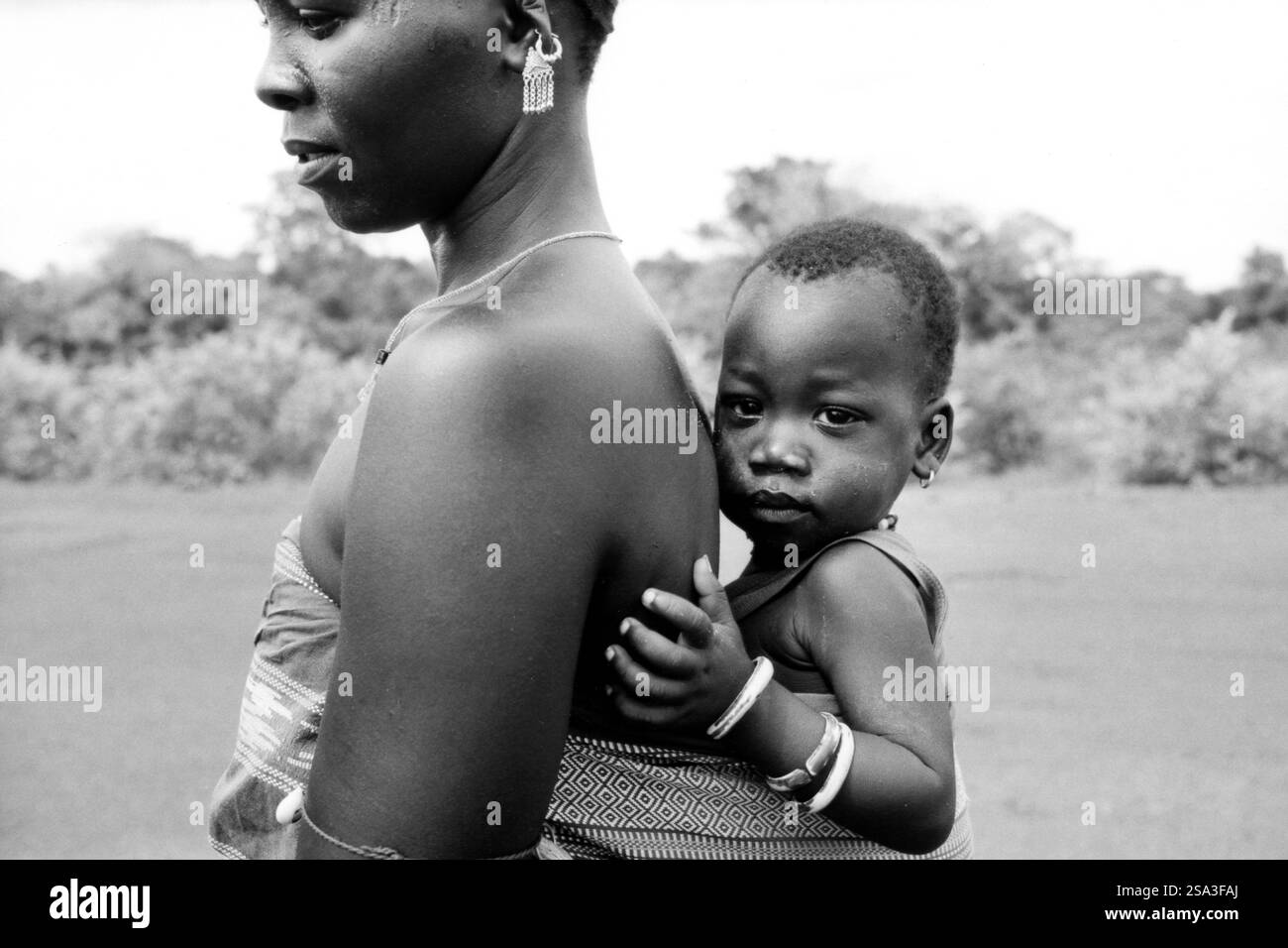 Africa. Senegal. Tambacounda. Young Mother Stock Photo - Alamy