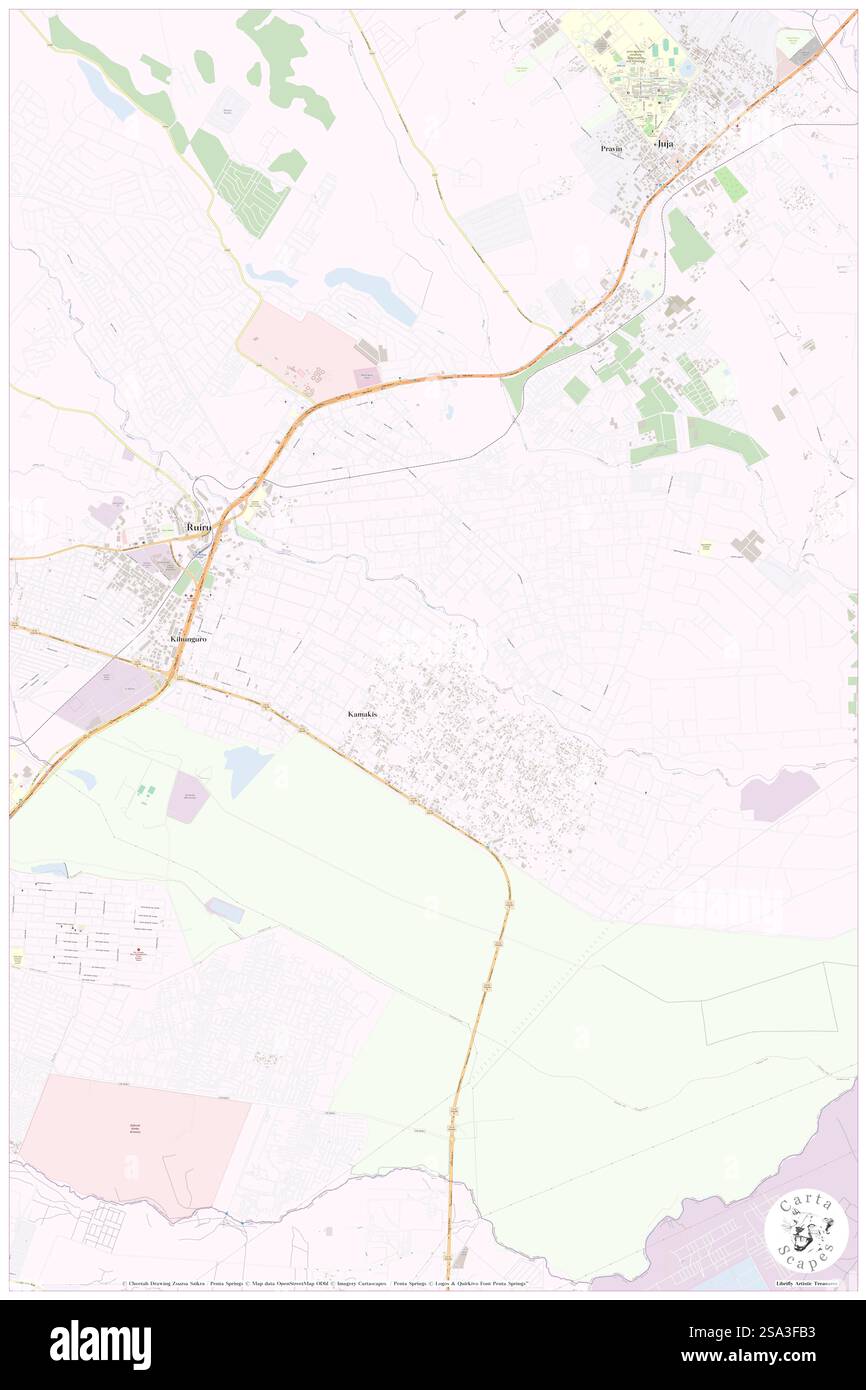 Githunguri Ranch, KE, Kenya, Kiambu, S 1 9' 42'', N 36 59' 17'', map ...