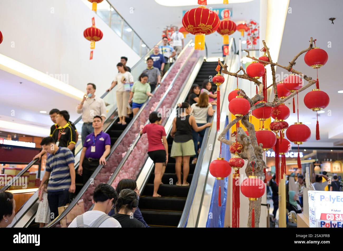 PHILIPPINES, Manila, Quezon City, Fisher Shopping Mall, decoration for ...