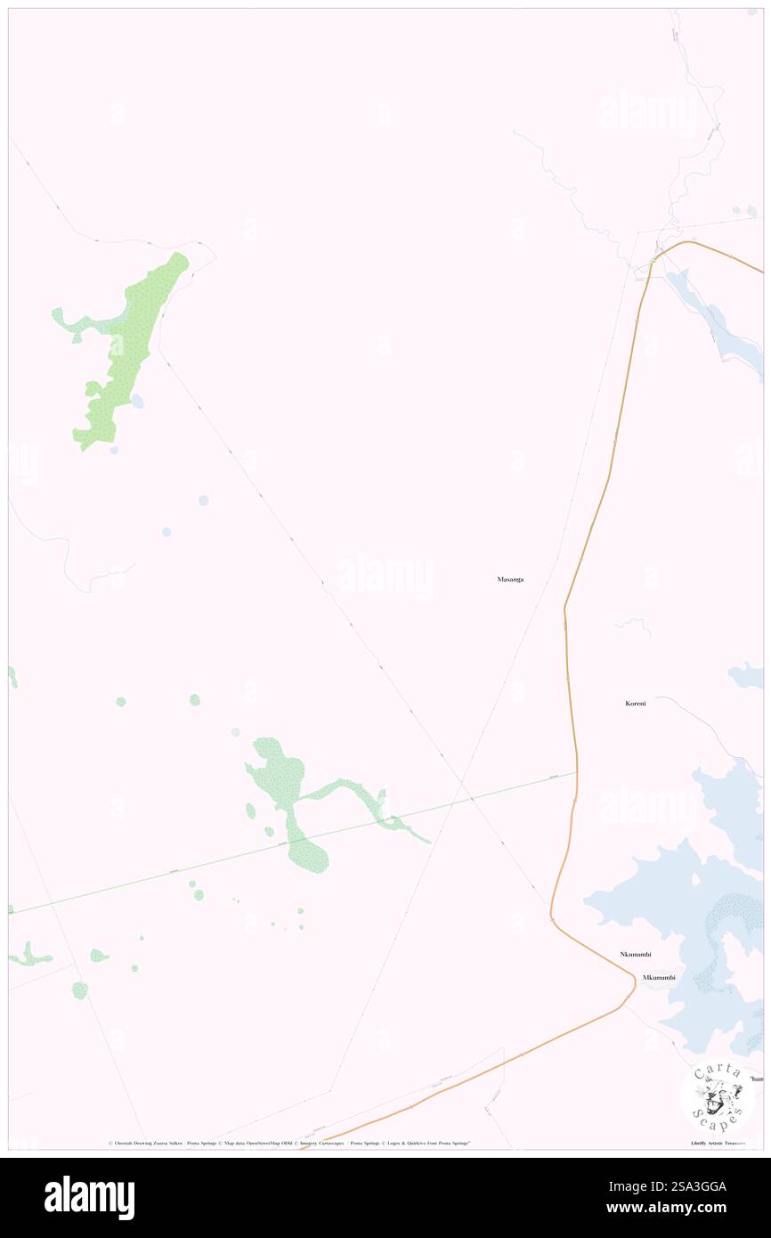 Mkondo wa Mkumbi, KE, Kenya, Lamu, S 2 15' 0'', N 40 40' 0'', map ...