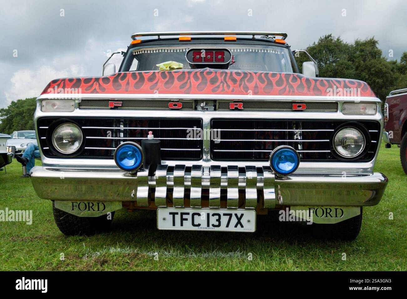 Ford F100. Trans Lancs Rally 2011 Stock Photo - Alamy