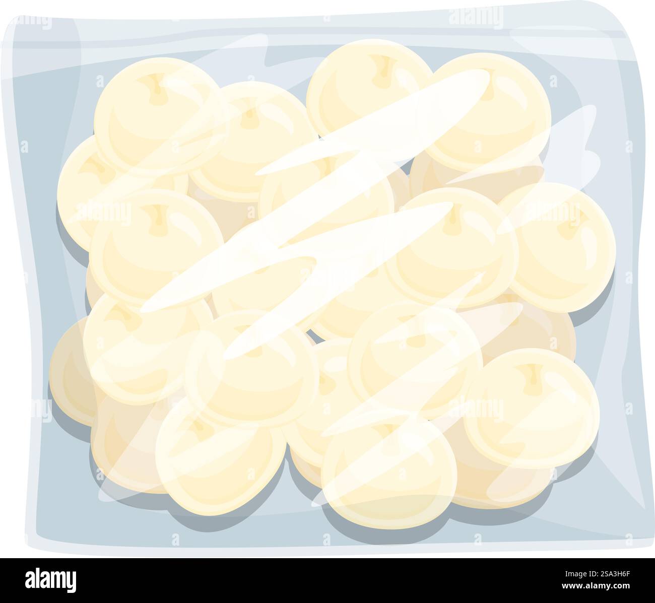 Cartoon of a clear carton with a dozen white eggs hi-res stock ...