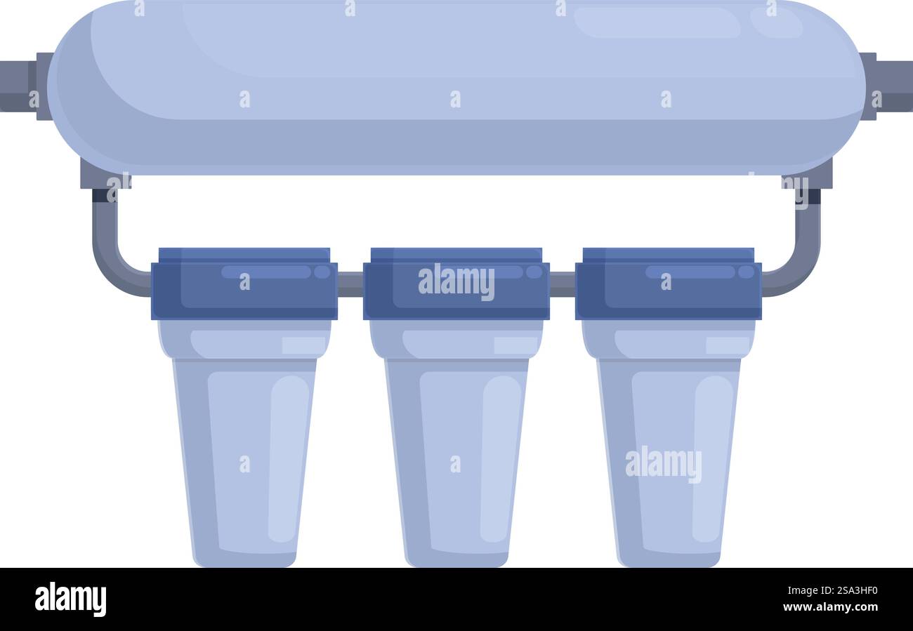 Illustration of a reverse osmosis water purifying system for clean ...