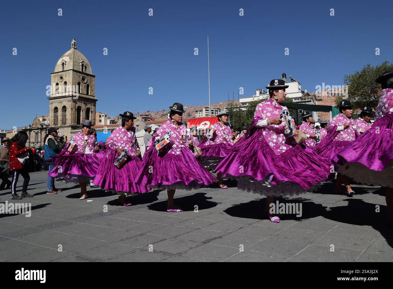 La Paz, Bolivia, Fiesta del Gran Poder ( 2023). Inspired by historical events: Incas ...