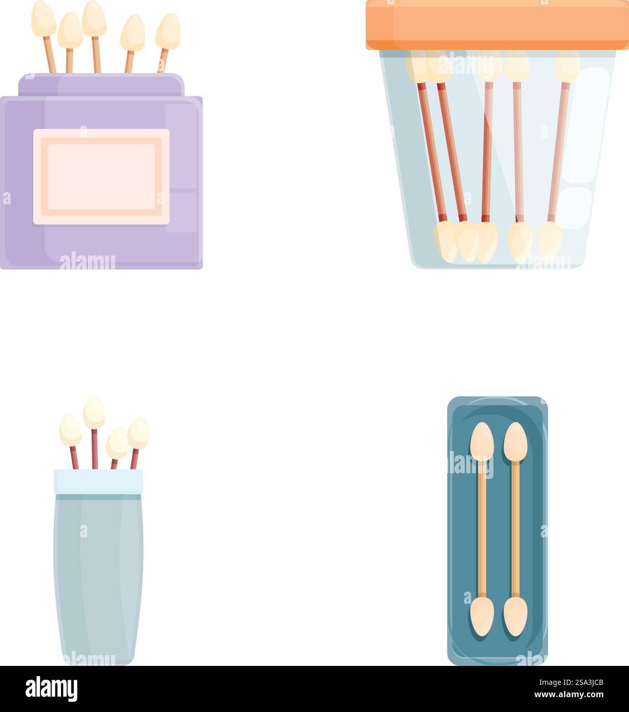 Vector illustration set featuring various styled matchboxes and matches ...