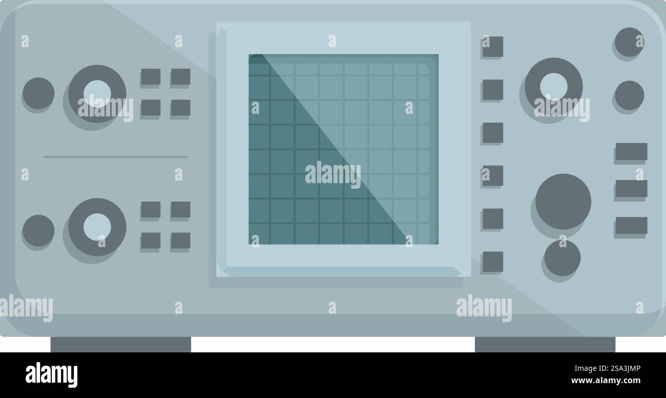 Digital graphic of an oscilloscope, a tool for electrical signal ...
