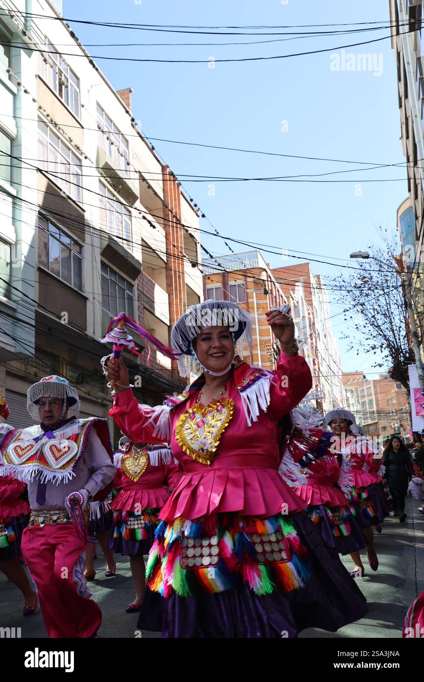 La Paz, Bolivia, Fiesta del Gran Poder ( 2023). Inspired by historical events: Incas ...