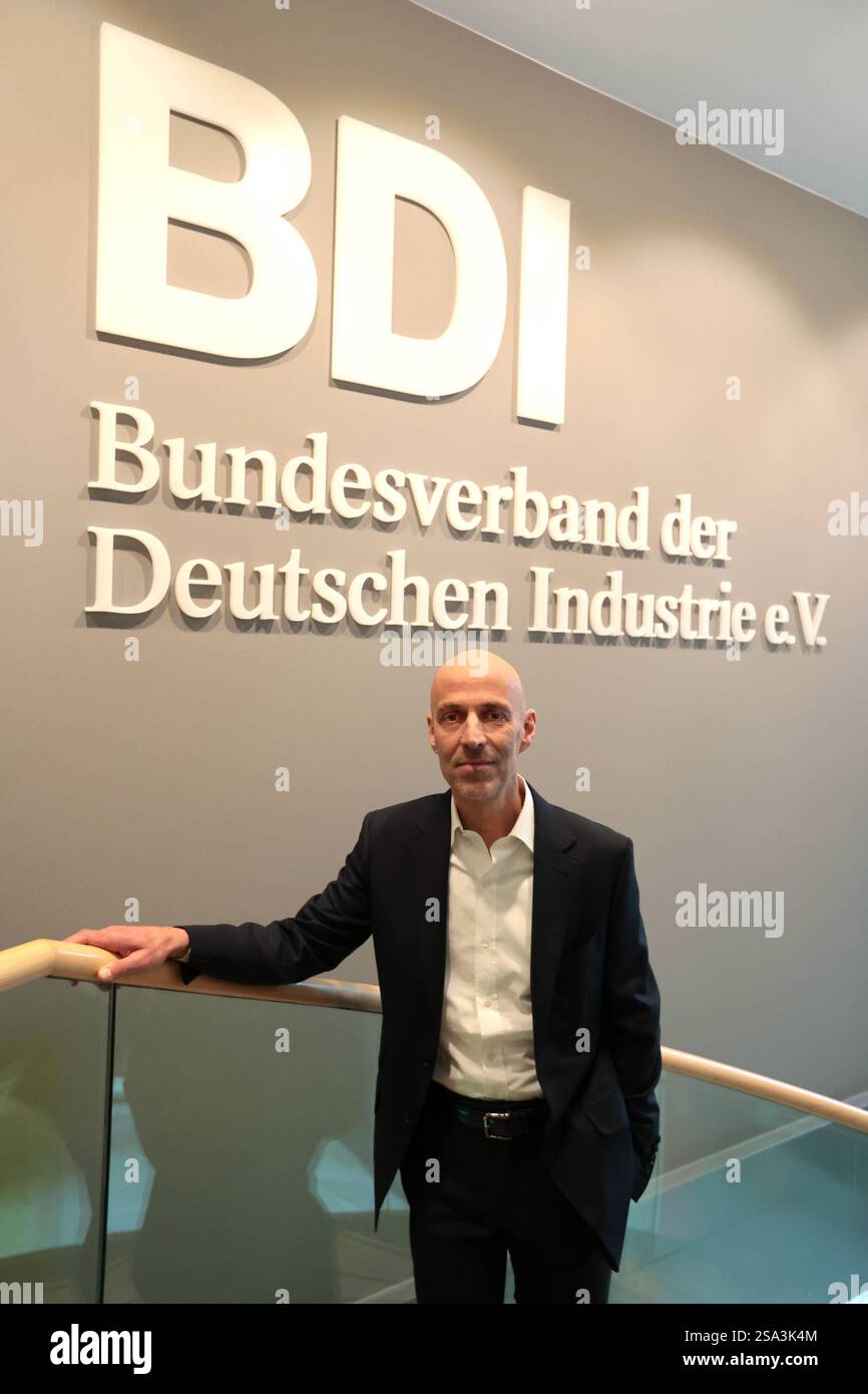 Peter Leibinger, Praesident BDI, Jahrespressekonferenz, Berlin, 28.01.2025 *** Peter Leibinger ...