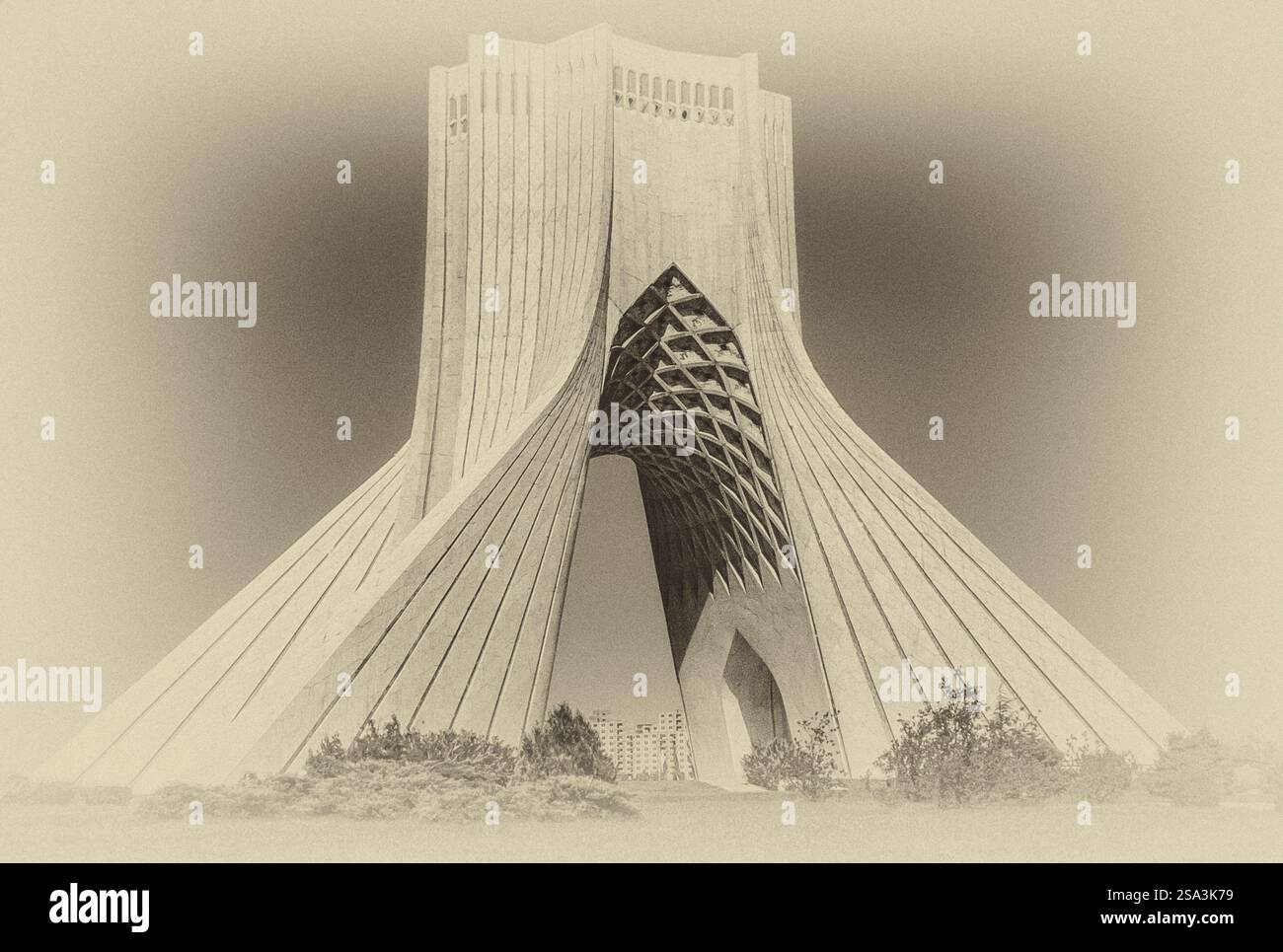 The image is of the Azardi Shahyad Tower longstanding symbol and most ...