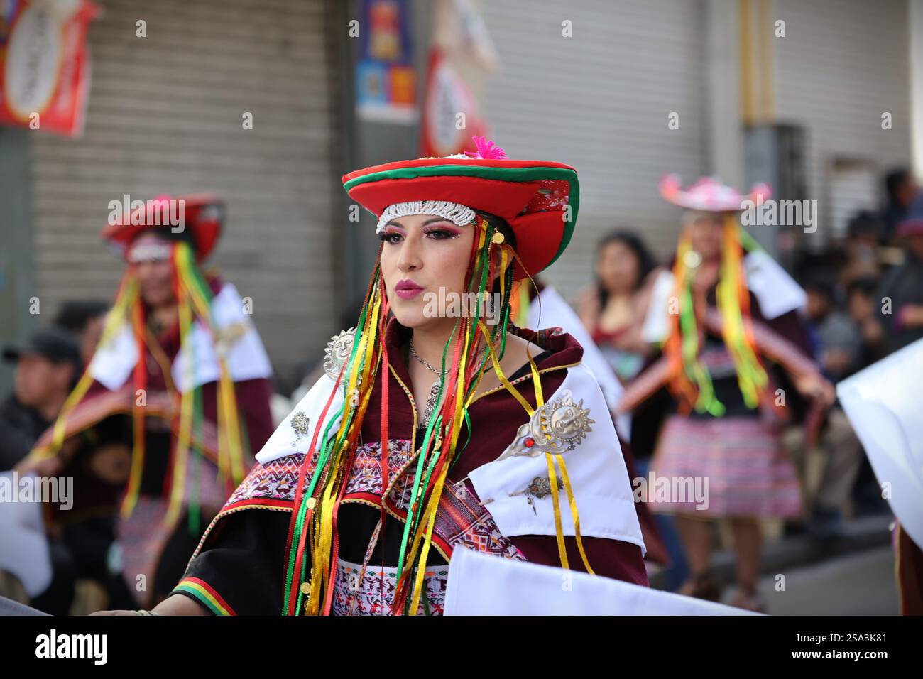 La Paz, Bolivia, Fiesta del Gran Poder ( 2023). Inspired by historical events: Incas ...
