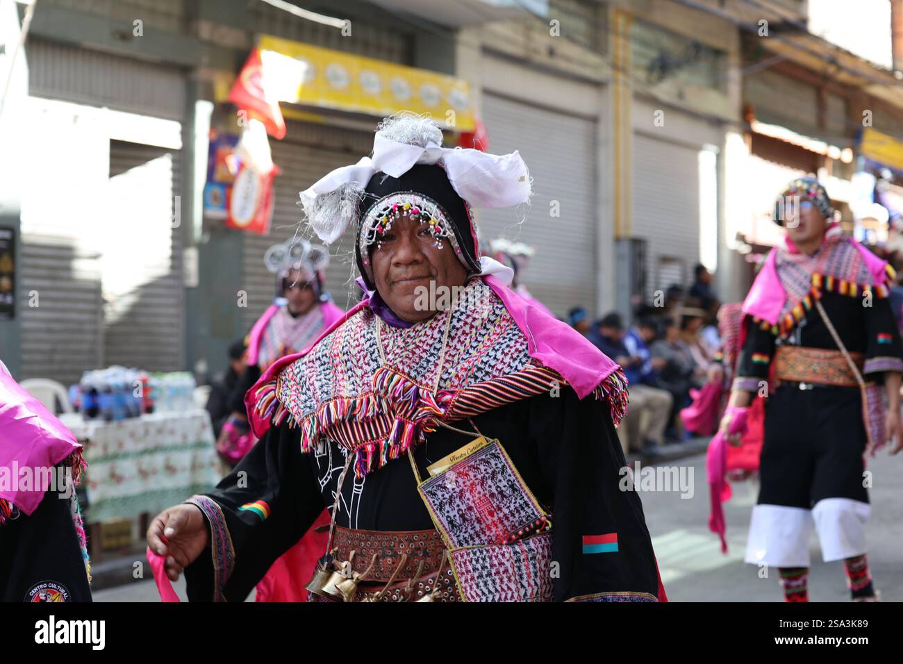 La Paz, Bolivia, Fiesta del Gran Poder ( 2023). Inspired by historical events: Incas ...