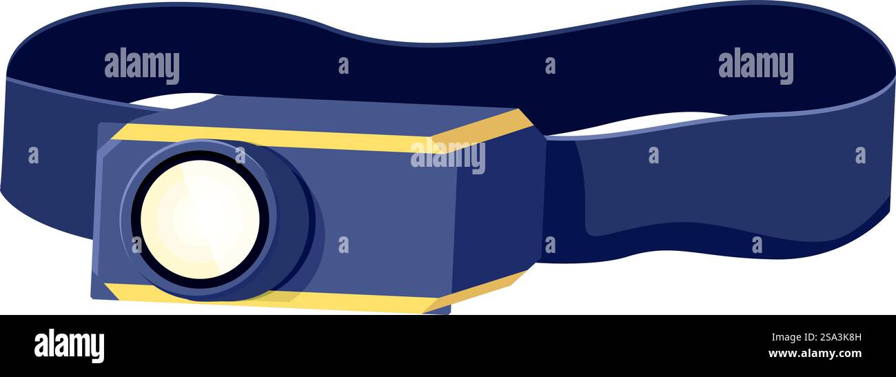 Contemporary designed headlamp graphic, ideal for outdoor and adventure ...