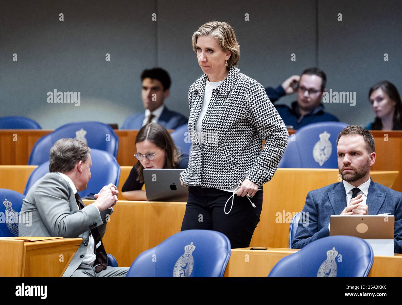 DEN HAAG - Ingrid Michon-Derkzen (VVD) and Derk Boswijk (CDA) during a ...