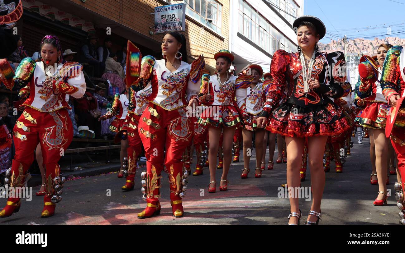 La Paz, Bolivia, Fiesta del Gran Poder ( 2023). Inspired by historical events: Incas ...
