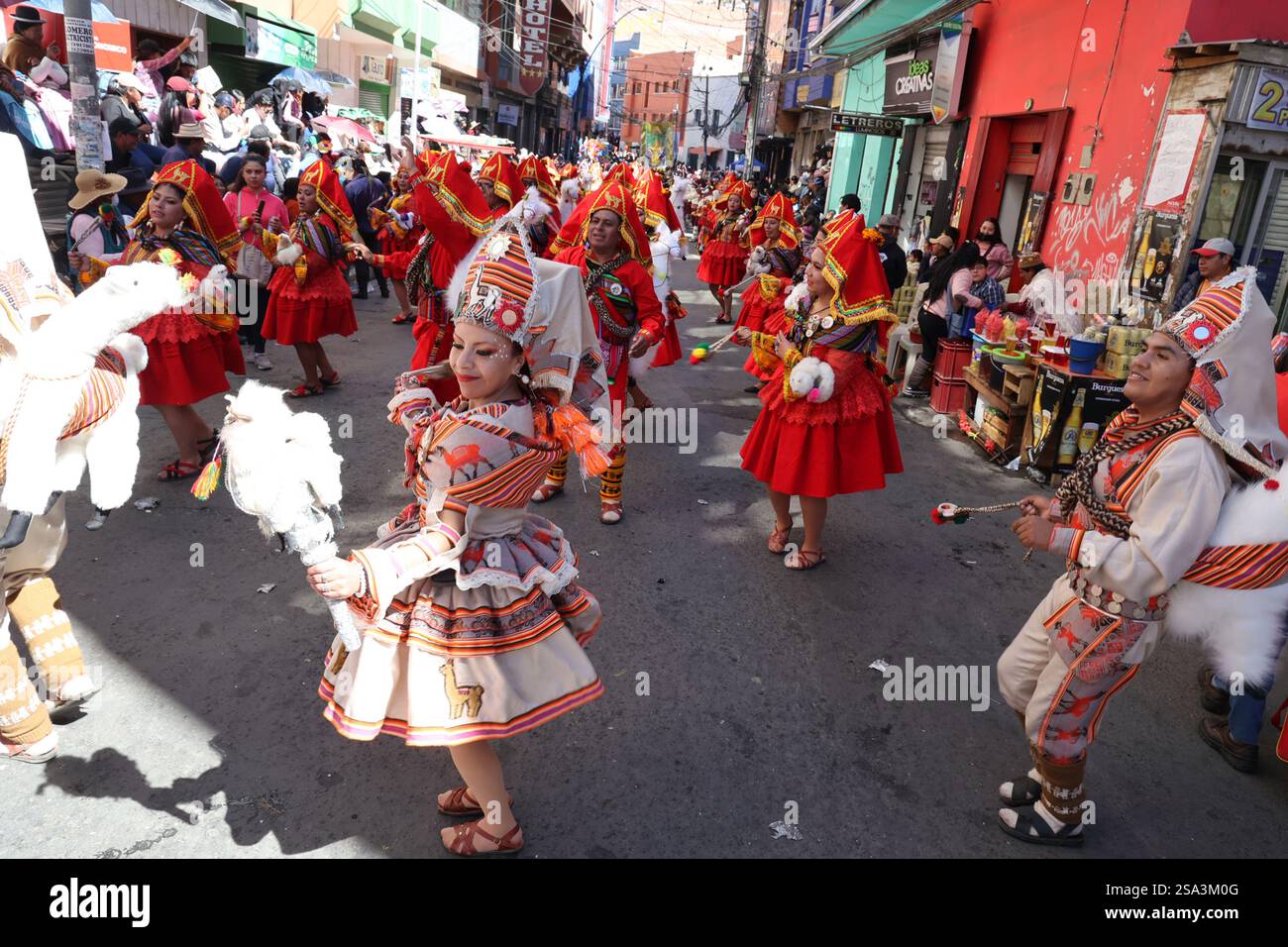 La Paz, Bolivia, Fiesta del Gran Poder ( 2023). Inspired by historical events: Incas ...