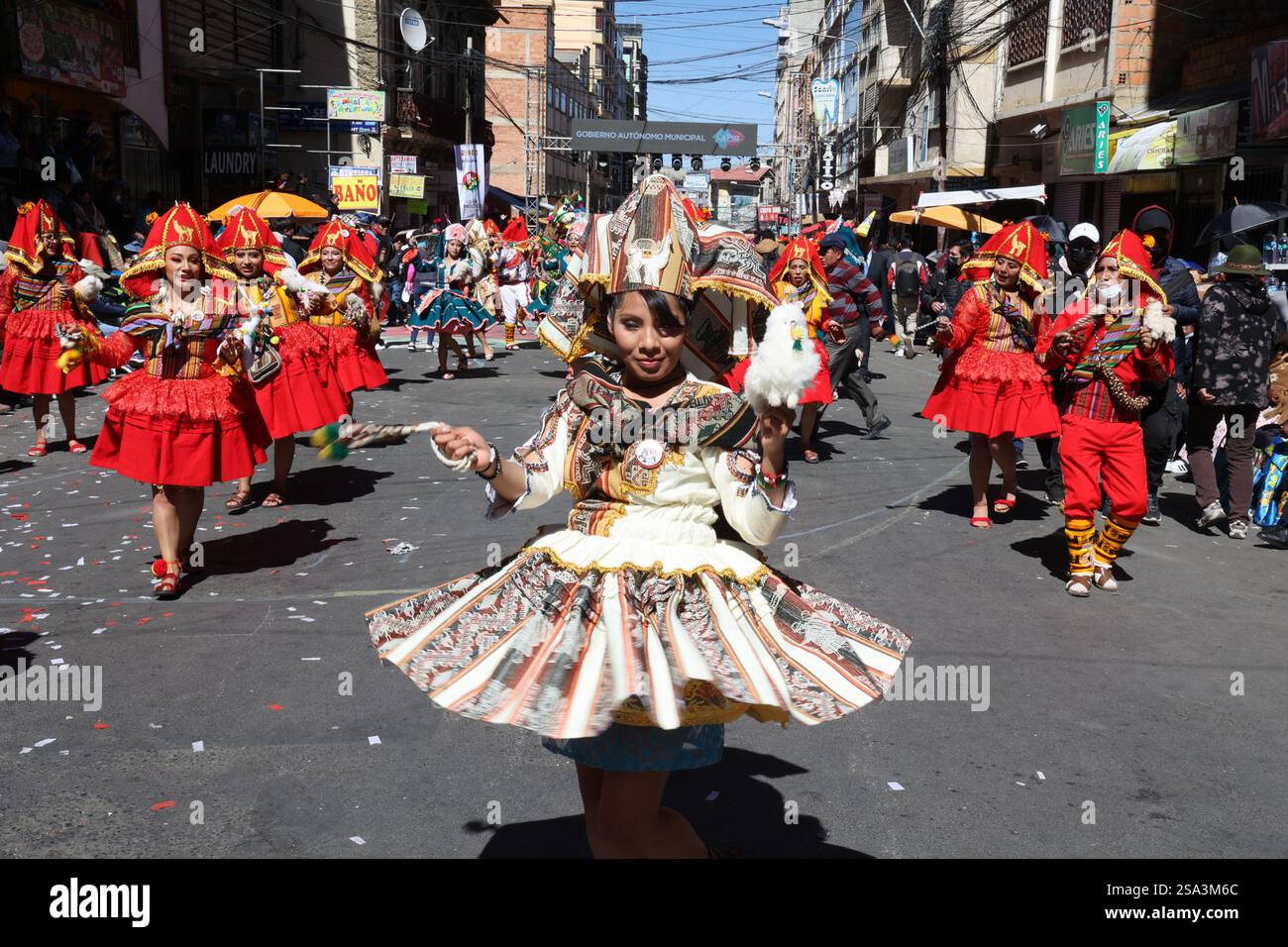 La Paz, Bolivia, Fiesta del Gran Poder ( 2023). Inspired by historical events: Incas ...