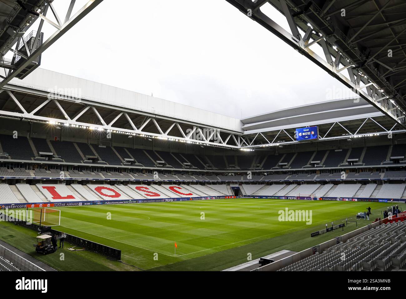 LILLE - (l-r) Stade Pierre Mauroy prior to the MD-1 press conference of ...