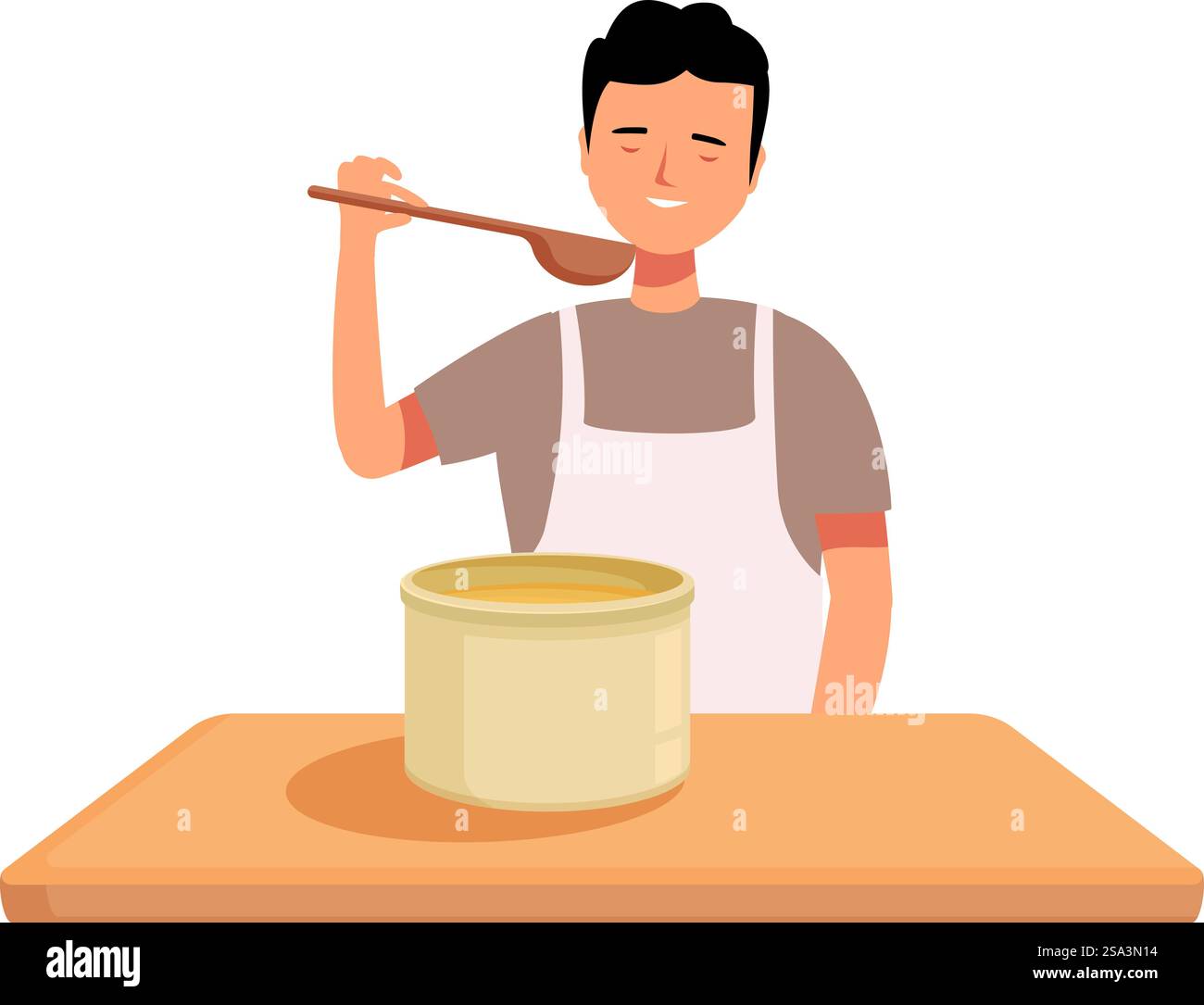 Food sampling Stock Vector Images - Alamy