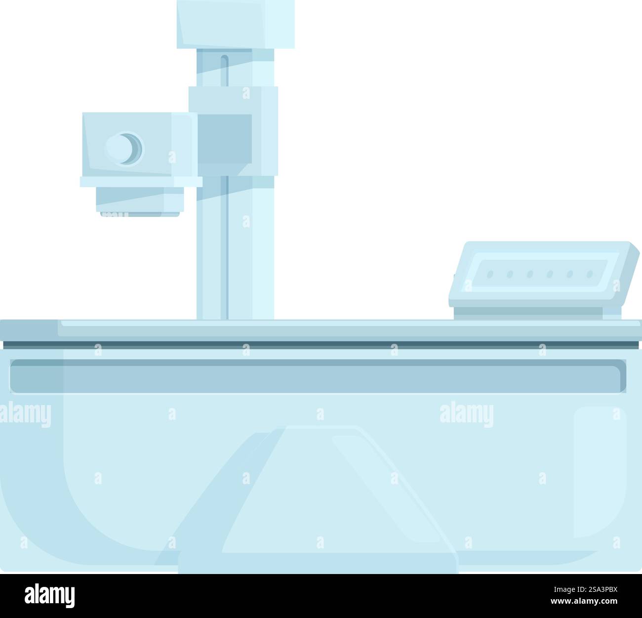 Vector illustration of a sleek, contemporary point of sale system ...