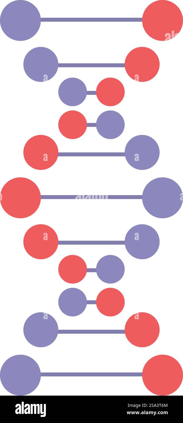 Double helical structure dna strand Stock Vector Images - Alamy