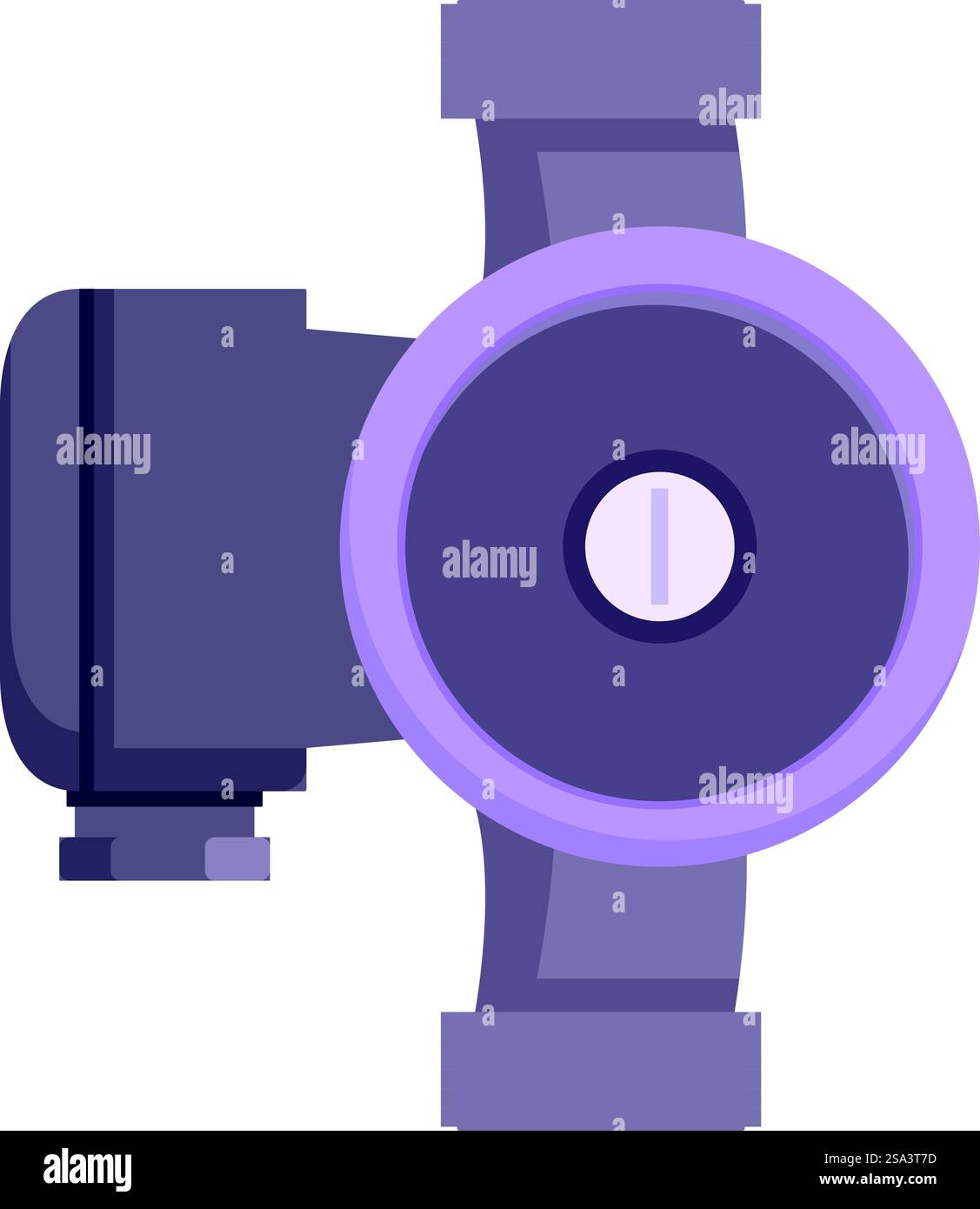 Colorful vector illustration of a stylized cartoon water pipe with a ...