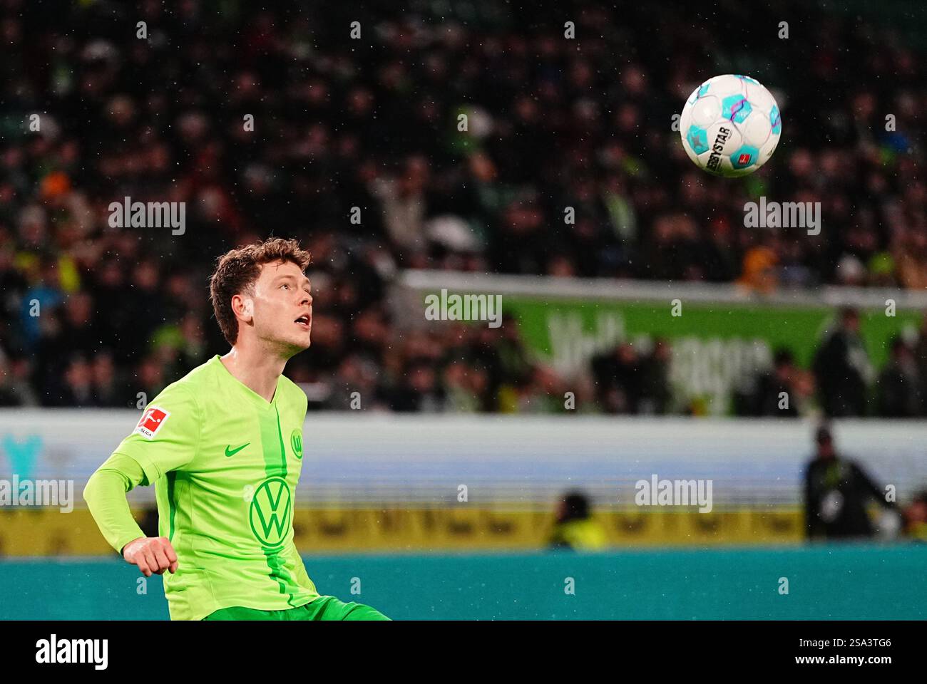 Wolfsburg, Germany. 24th Jan, 2025. January 24 2025: Andreas Skov Olsen ...