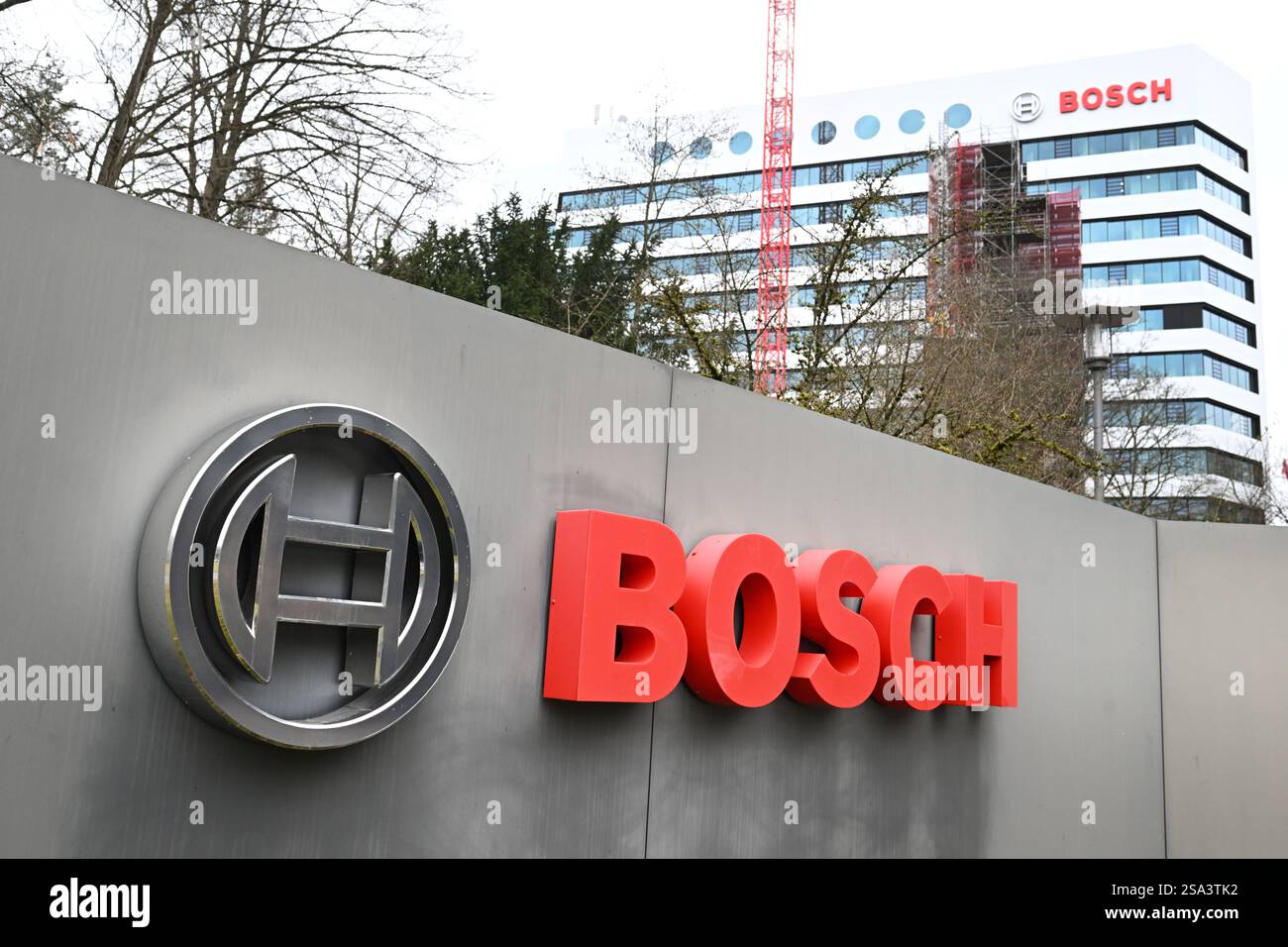 Gerlingen, Germany. 28th Jan, 2025. The logo of the Bosch technology ...