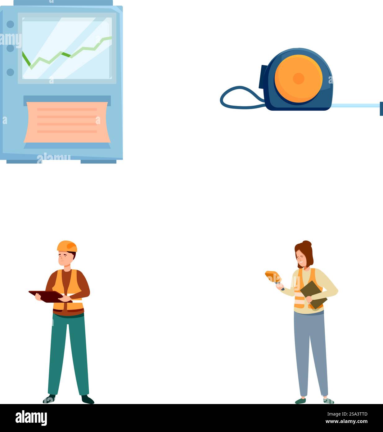 Vector set featuring a graph monitor hi-res stock photography and ...