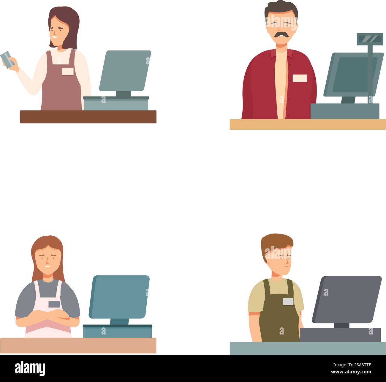 Employees duties Stock Vector Images - Alamy