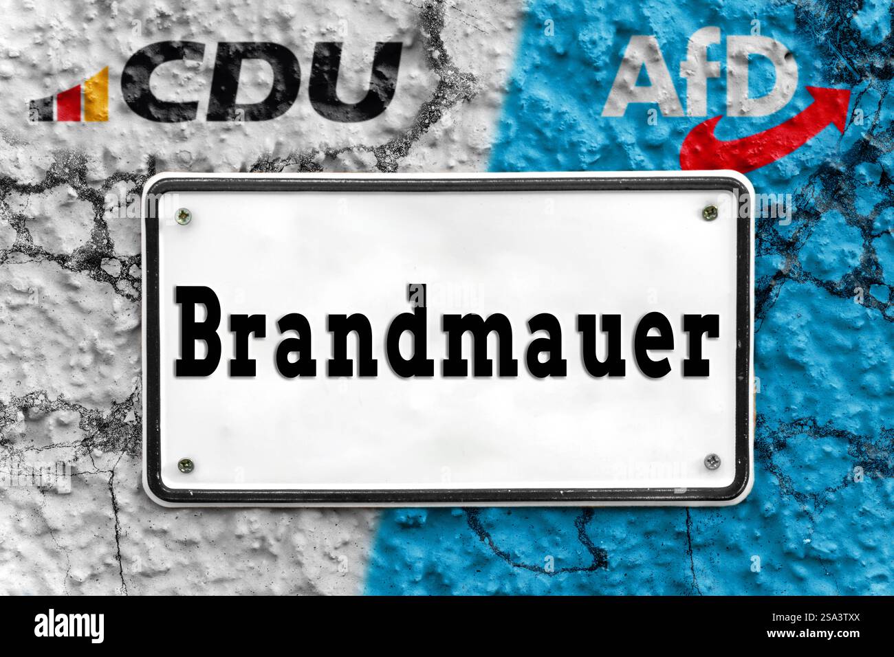 January 28, 2025: Symbolic image of the firewall between the CDU and ...